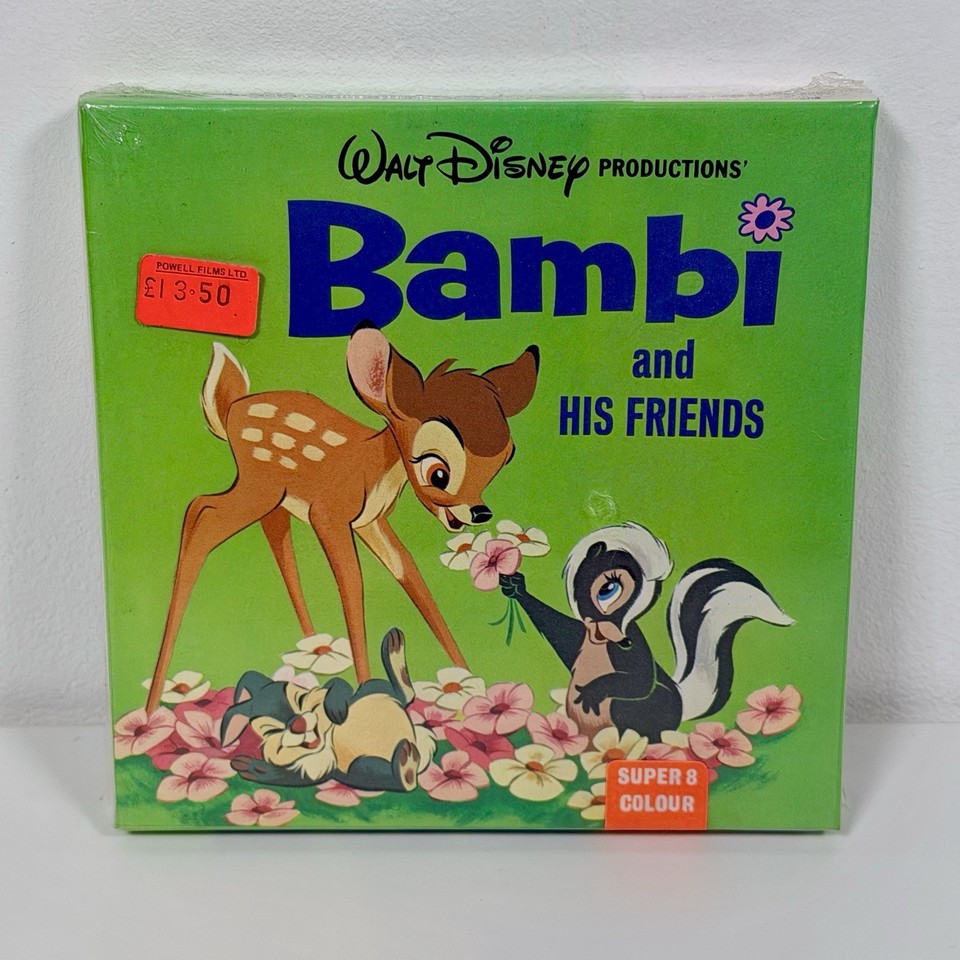 Vintage Walt Disney Bambi And Friends Super 8mm Cartoon Sound Colour ...
