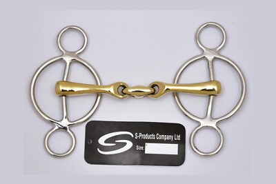 EASY CONTROL 2 GAG 3 RING CARTWHEEL SWIVAL LOZENGE MOUTHPIECE HORSE BIT ...