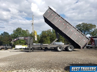 2024 delta 8 x 20 gooseneck 10 ton dump trailer New high side 24 yard ...