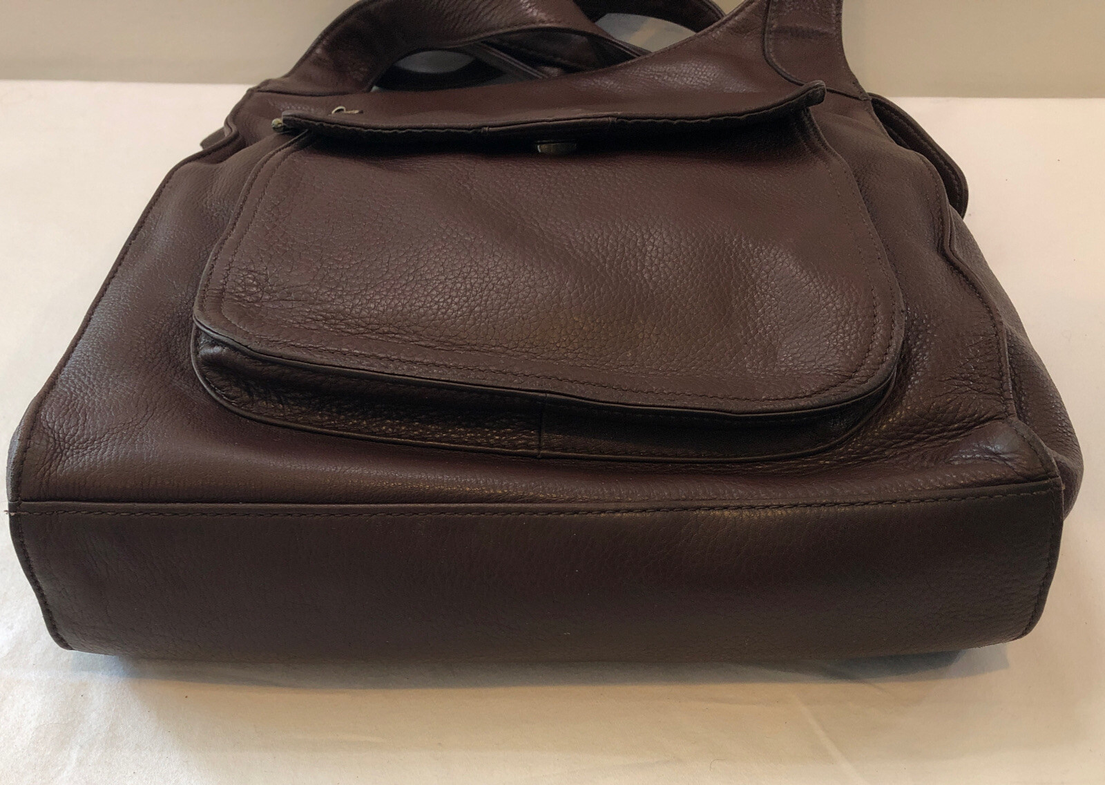 Fossil 1954 Classic #75082 Brown Pebbled Leather Cros… - Gem