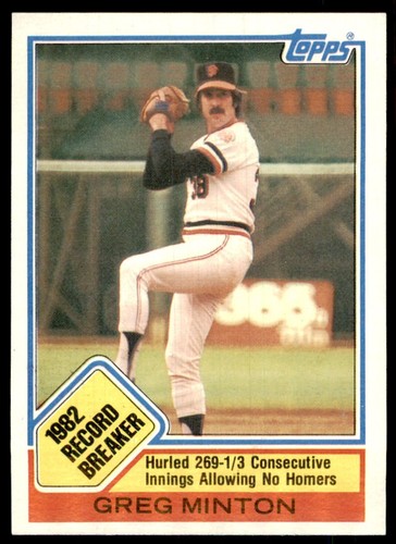 1983 TOPPS GREG MINTON SAN FRANCISCO GIANTS #3 | eBay