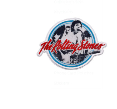 ROLLING STONES - BAND IN CONCERT - EMBROIDERED PATCH - BRAND NEW - 5609 ...