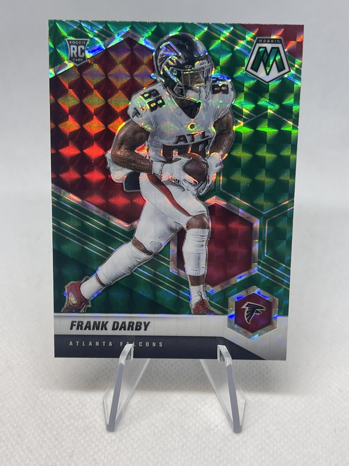 Frank Darby 2021 Panini Mosaic GREEN PRIZM Rookie #389 Atlanta Falcons ...