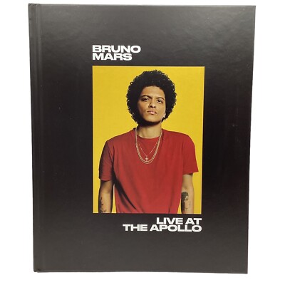 Bruno Mars Live At The Apollo Book 24K Magic Hardcover 2017 Concert ...