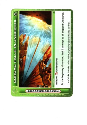 Chaotic Location Cordac Falls Plungepool. No Code Demo card. VERY RARE ...