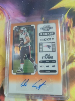 2022 Contenders Optic Rookie Ticket Orange Cole Strange RC Auto /50 ...