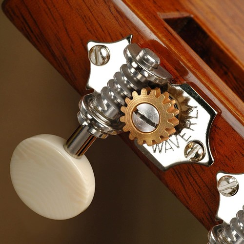 Waverly Guitar Tuners with Ivoroid Knobs, for Slotted Pegheads, Nickel ...