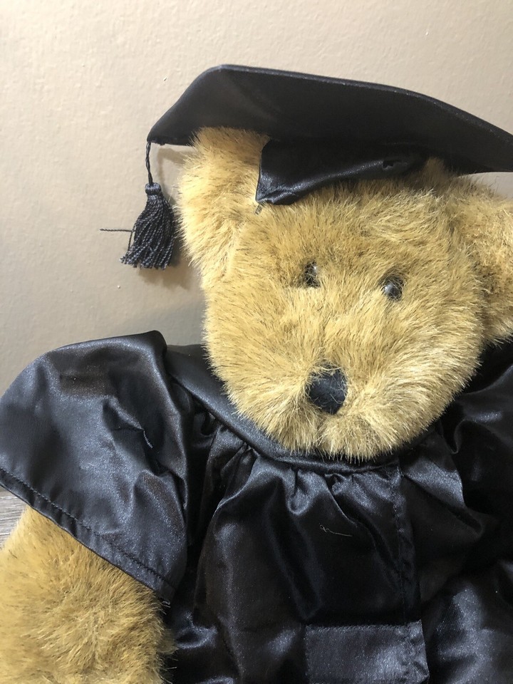 Build A Bear Teddy Bear Graduation Gown and Hat Stuffed Animal 16" | eBay