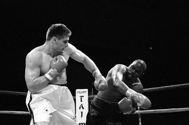 Andrew Golota Throws A Punch Against Michael Grant Old Boxing Photo ...