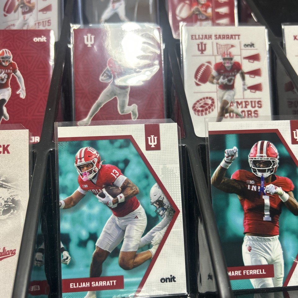 ONIT Indiana Hoosiers Football Cards Huge Collection Autos Inserts Rare ...