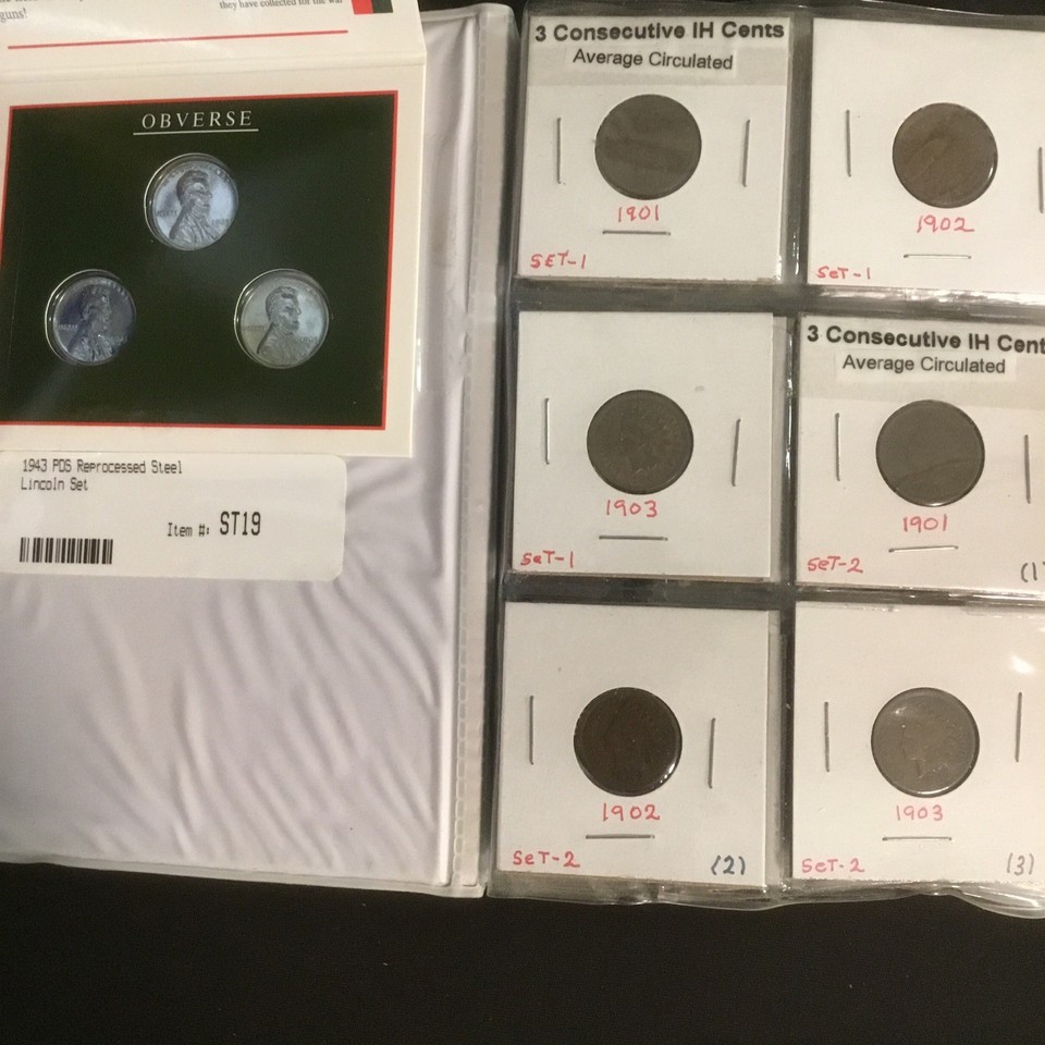 3 Coin Albums Lot With Pennies, Nickels And Dimes | eBay