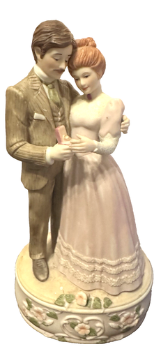 Vtg Enesco Limited Ed "The Engagement" Music Box Figurine Treasured ...