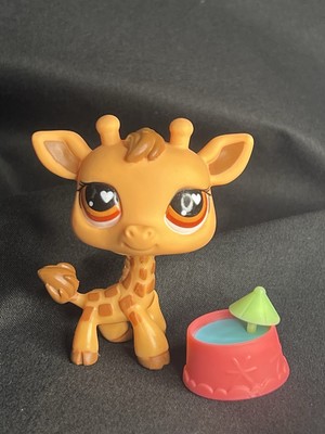 LPS Toys R Us Exclusive - Friendliest #526 Giraffe Brown Heart Eyes w ...
