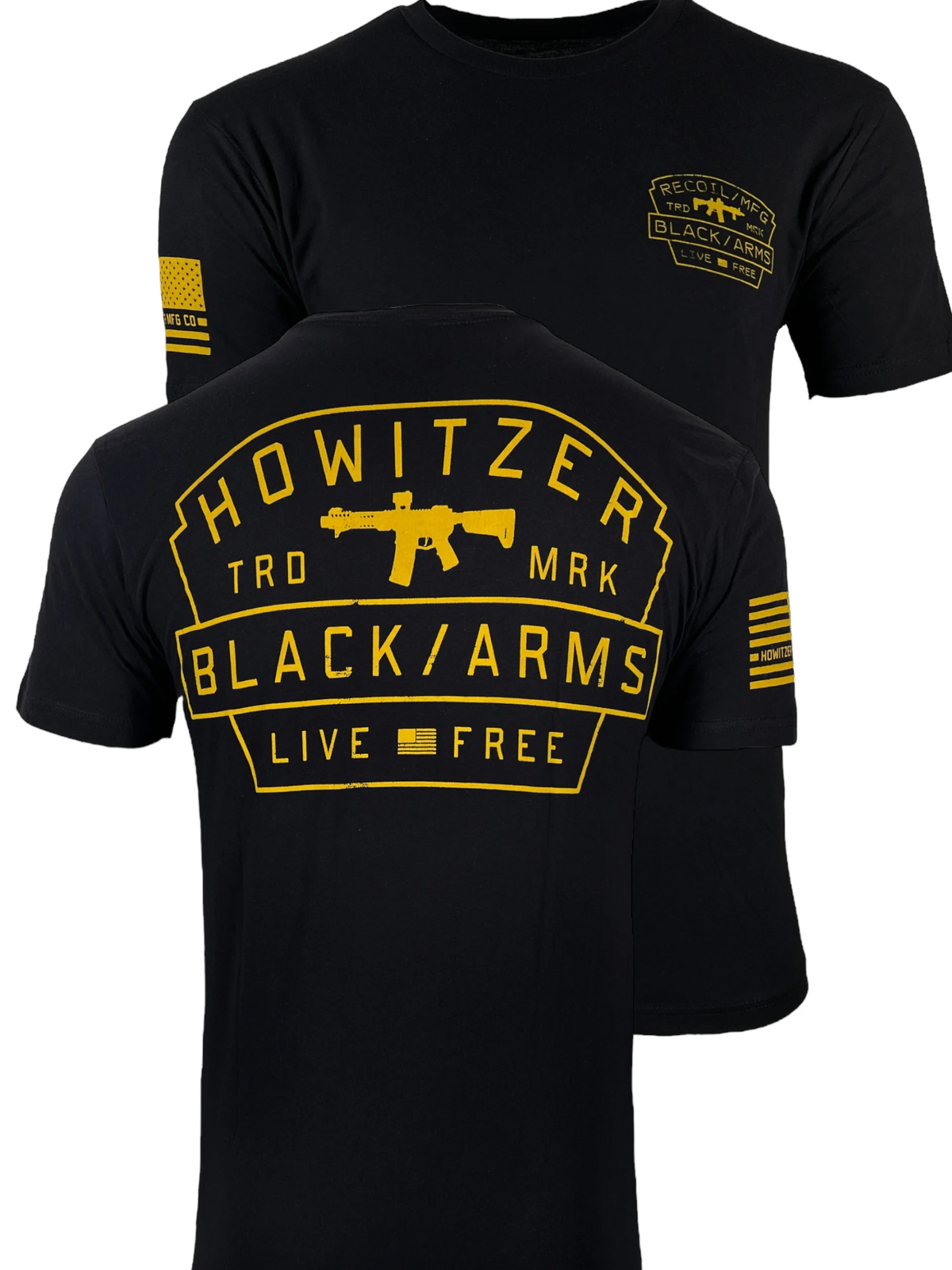 Howitzer Style Men's T-Shirt Arms Badge Military Grunt MFG | eBay