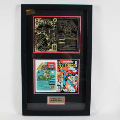 Original Superman Comic Book Printing Plate Display 1982 | eBay