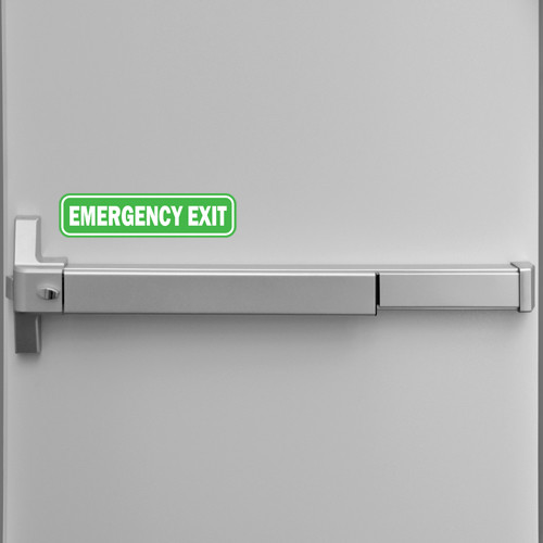 1x Emergency Exit sticker warning caution vehicle bus safety vinyl door ...