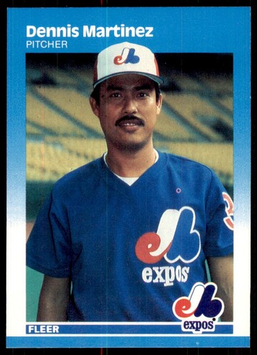1987 Fleer Dennis Martinez C Montreal Expos #324 | eBay