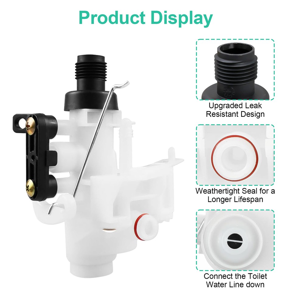 Upgraded Thetford Aqua Magic V Toilet Water Valve Replacement Part ...