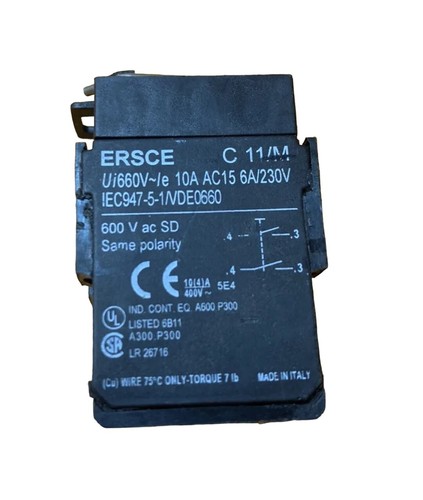 ERSCE C 11/M IEC947-5-1/VDE0660 | eBay