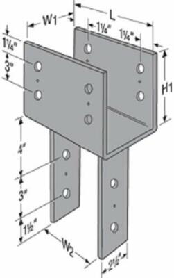 Simpson Strong-Tie CC44 Column Cap 4X Beam, 4X Post 5 Pk | eBay