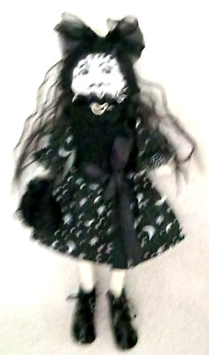 Gothic Rag Doll - Halloween Cloth Doll - 18.5'' Tall - Handmade UK ...