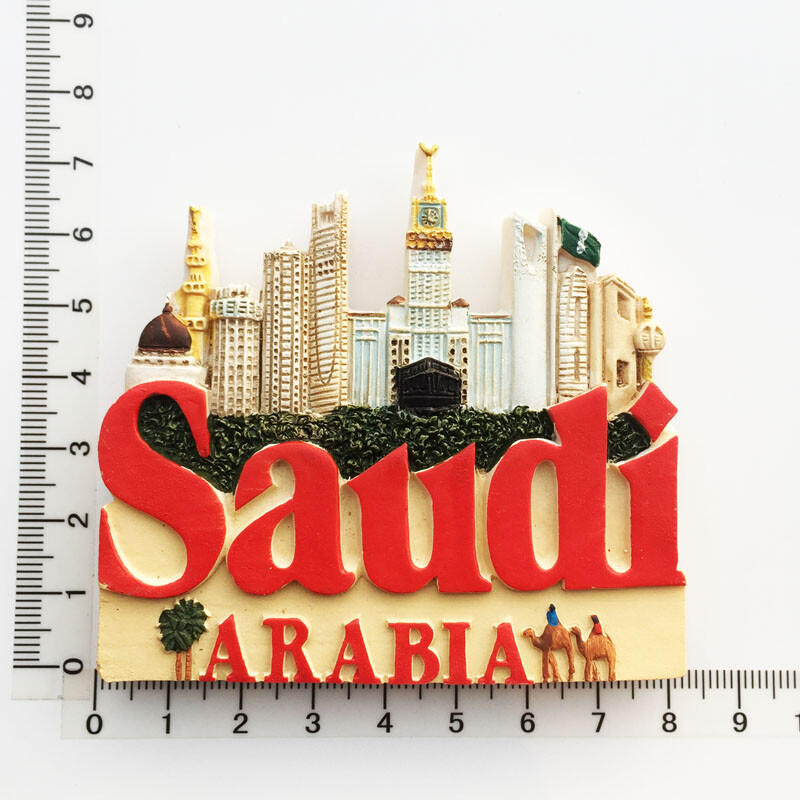 World travel Saudi Arabia creative DIY crafts magnet Fridge Magnets ...