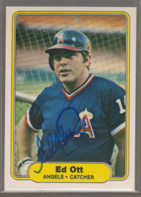 Autographed 1982 Fleer Ed Ott - Angels(Deceased) | eBay