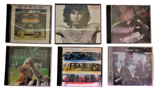 Lot of Rock CD's Set of 6 Police Doors Janis Joplin Neil Young ...
