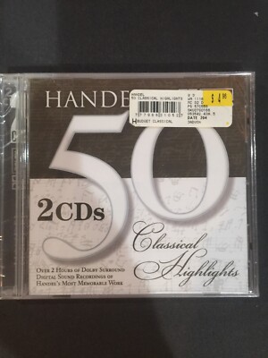 RARE! Handel: 50 Classical Highlights 2003 Album [2 CDs]. (NEW *SEALED ...