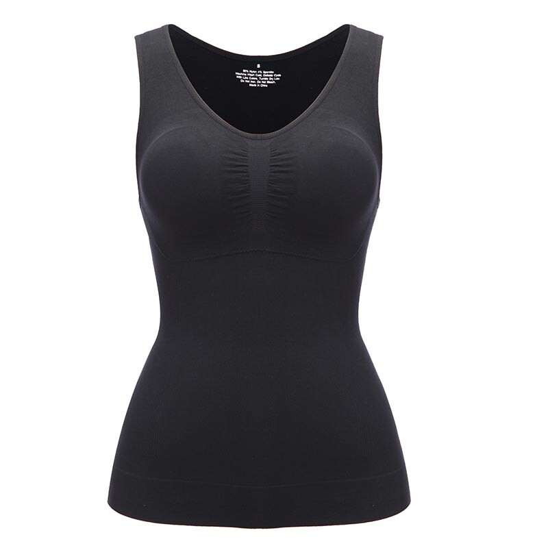 Women Cami Shaper with Built in Bra Tummy Control Camisole Tank Top ...