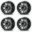 Set 4 Fuel D595 Sledge 20x10 6x135 6x5.5 Gloss Black Milled Wheels 20 ...