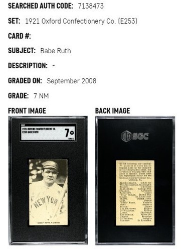 Babe Ruth Card 1921 - Highest Graded Card in the World! | eBay