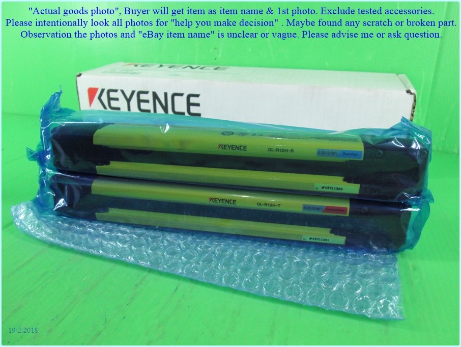 Keyence GL-R12H RB12 RP5N, Safety Light & Cable as photo, NEW, DHLtoUS ...