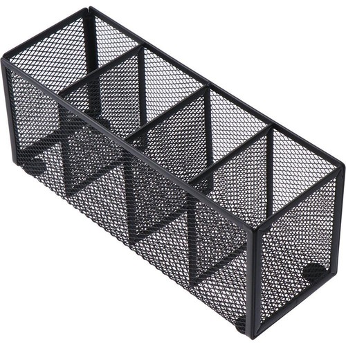 Black Pencil Holders Mesh Display Holder Desk Accessories Organizer ...