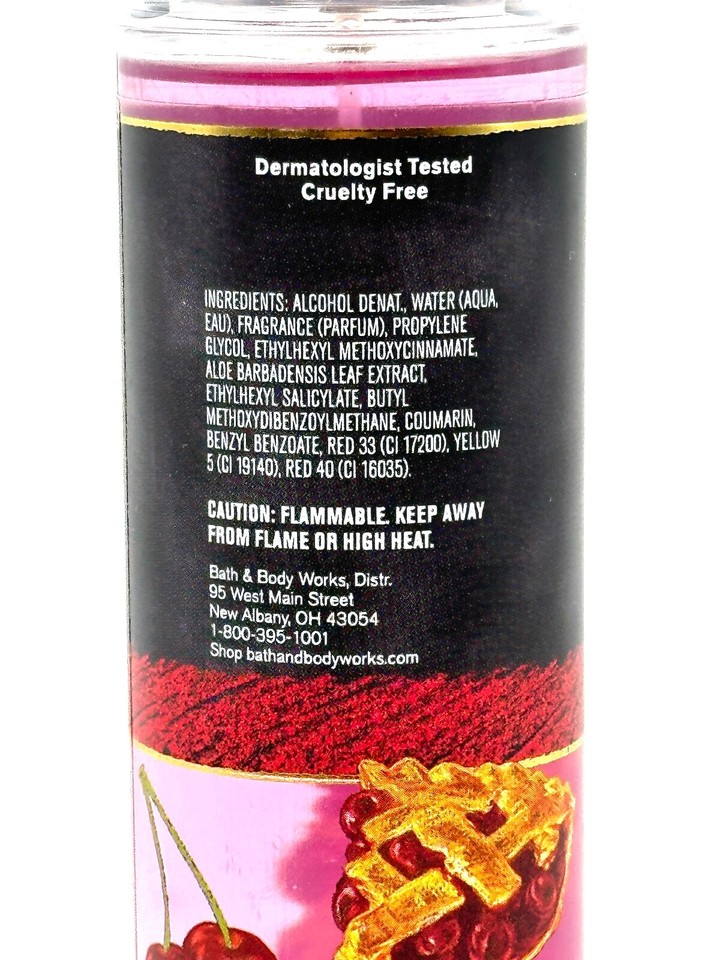 NEW 1 BATH & BODY WORKS SUGARED CHERRY CRISP BODY MIST FRAGRANCE SPRAY ...