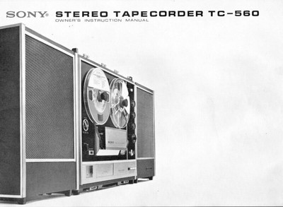 Sony TC-560 Tape Deck Owners Manual | eBay