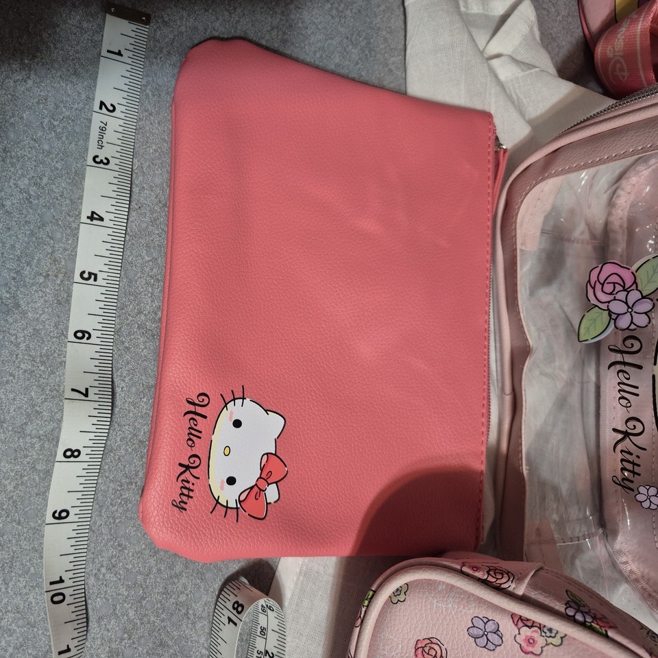 Hello Kitty And Friends X Primark Pink 3 Piece Cosmetic Set Bags ...