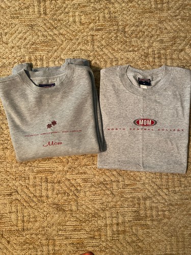 North Central College NCC Mom sweatshirt & t-shirt, medium, excellent ...