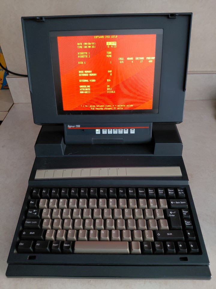 VERY RARE Ogivar 286 Portable Computer from 1988 | eBay