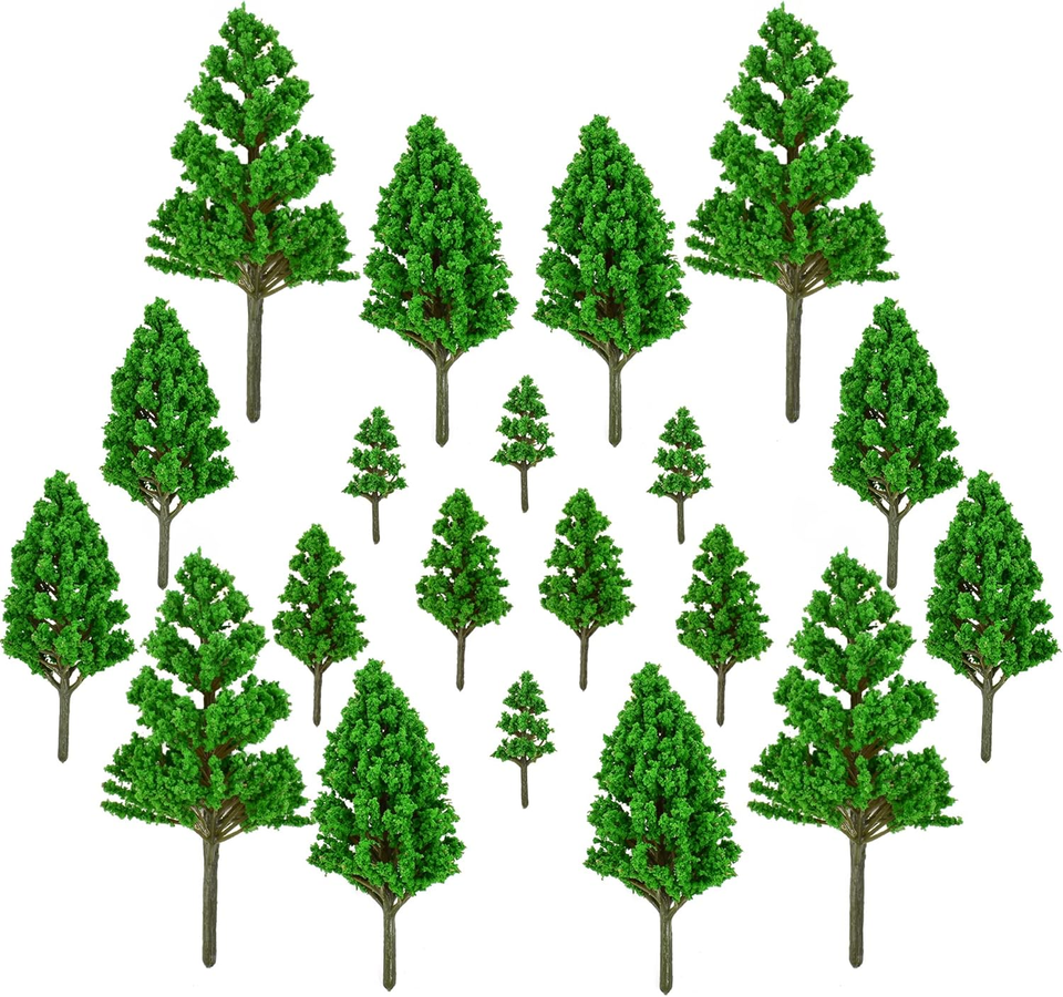 Mini Model Miniature Trees Mixed Train Scenery Architecture Fake Trees ...