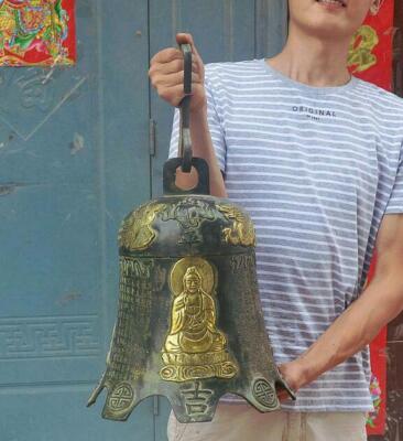 16 Old China Buddhism Temple Bronze Gilt Sakyamuni Manjushri Dragon ...