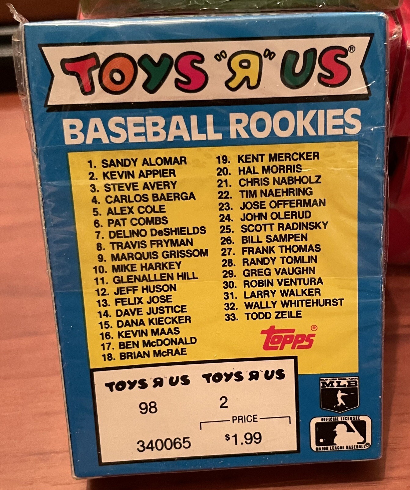 Sealed Toys R Us 1991 Baseball Rookies Card Collectors Set (HOF Thomas ...