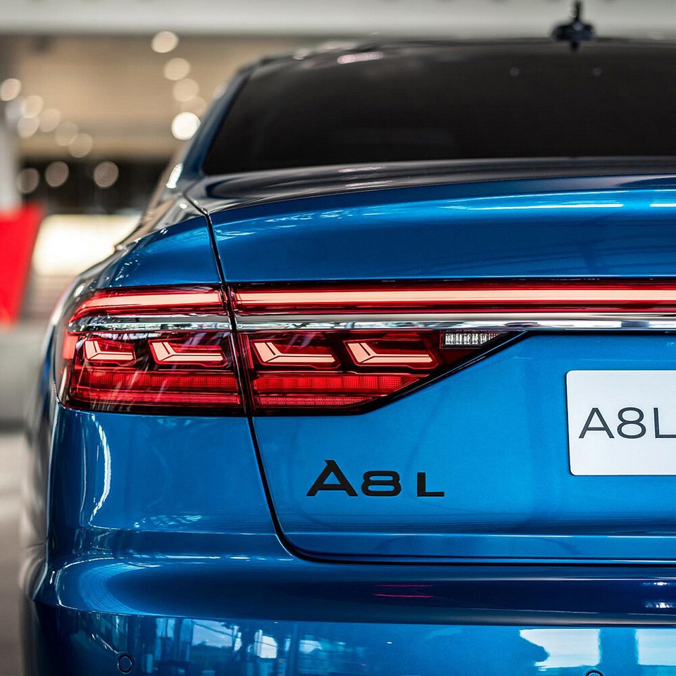 Audi A8 L A8L Gloss Black Rear Letter Nameplate Trunk Emblem Badge ...