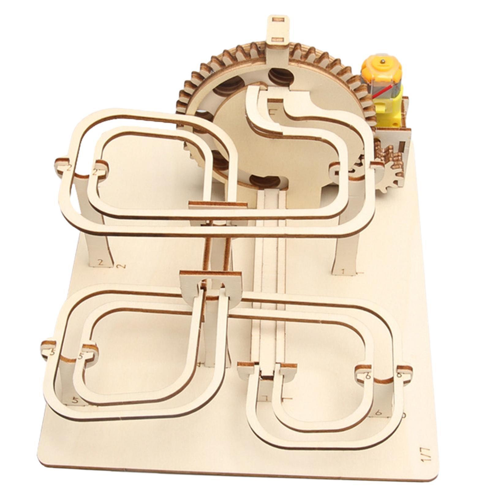 3D Wooden Puzzle Marble Run Model Building Kits for Adults and Kids ...