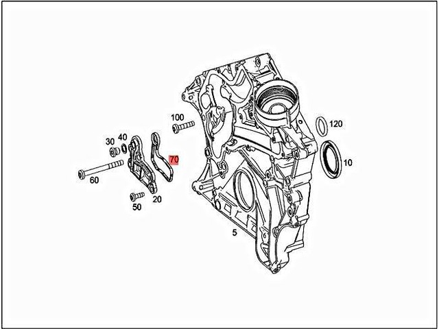 Mercedes-Benz 2761840080 Genuine OEM Timing Cover Gasket for sale ...