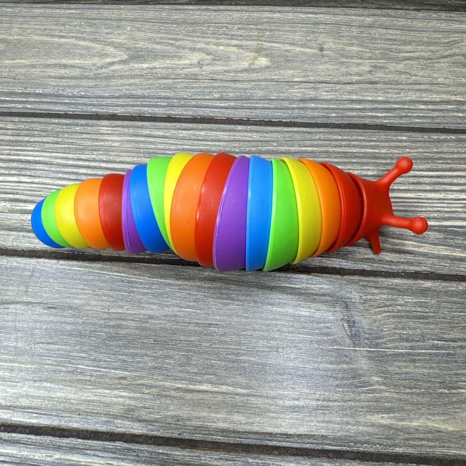 Multicolored Rainbow Caterpillar Slug Fidget Sensory Toy | eBay