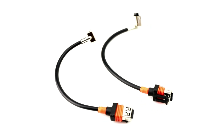 (2) D1S D1R HID Xenon Bulbs Replacement Power Cords Cables For D1 HID ...