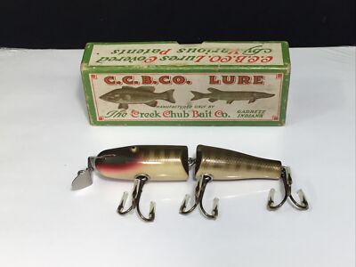 Vintage C.C.B. Co. #2600 Jointed Pikie Fishing Lure Has Glass Eyes and ...