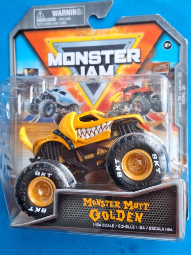 Monster Mutt Golden 🔥 1:64 Monster JAM Trucks BKT chien serie 31 series ...