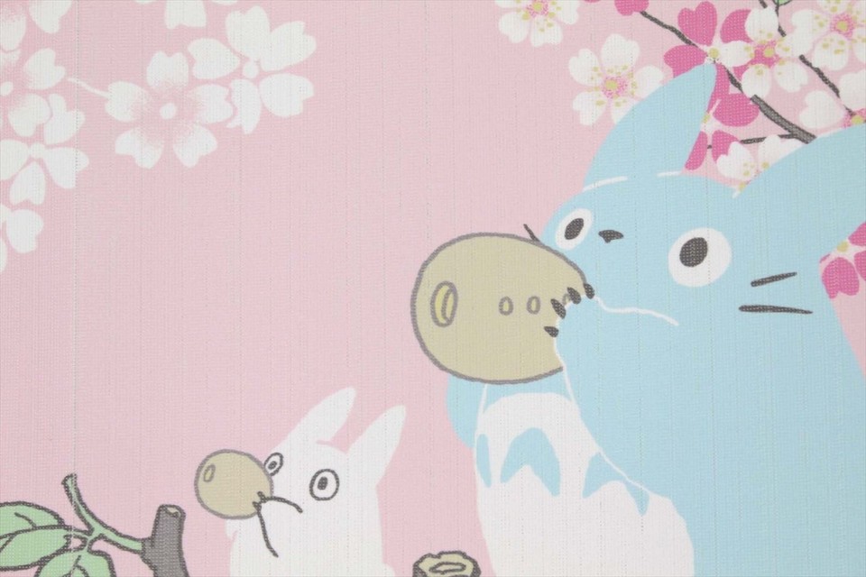 Studio Ghibli My Neighbor Totoro Spring Sakura Noren Japanese Curtain ...